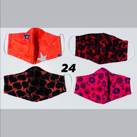 Hand Crafted | Accessories | 4 Cloth Mask Bundle Kids And Adult Sizes ...